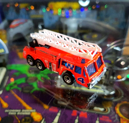 Matchbox Car Fire Engine - Diecast Orange Fire Truck Vintage 1982 ...