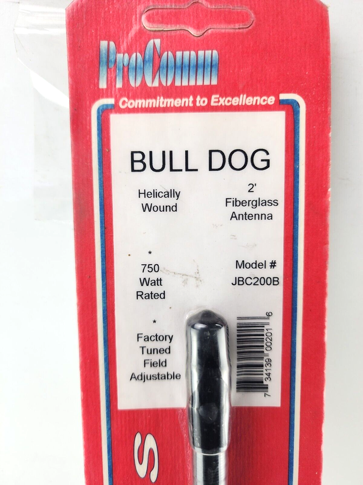 ProComm Bull Dog 2' Fiberglass CB Radio Antenna 750W Whip JBC200B | eBay