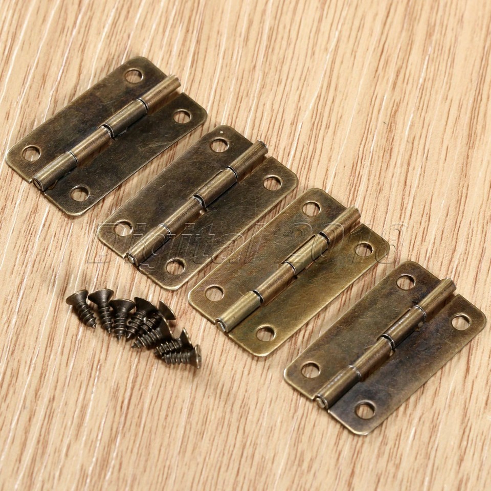 4/20Pcs 30*17mm Antique Bronze Jewellery Box Hinge Cabinet Drawer Door ...