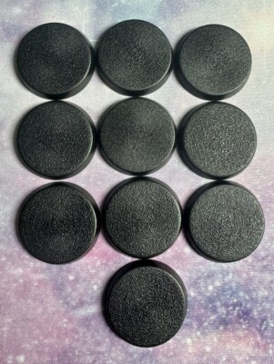 10 32mm Round Bases Citadel Base Official Games Workshop Warhammer 40k ...