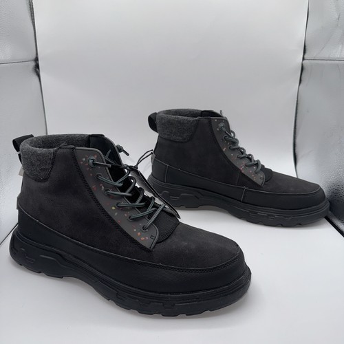 Hey Dude Mens 10 Duke Eco Shield Mid Boots Black Hike Work Comfort ...