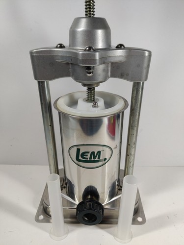 LEM Stainless Steel 5lb. Sausage Stuffer Meat Press (no crank handle ...