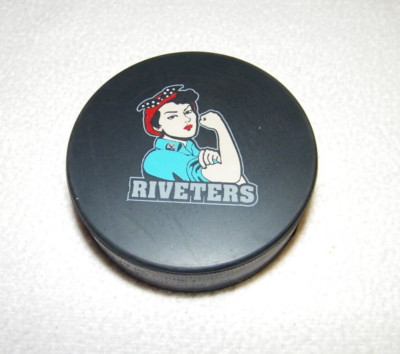 METROPOLITAN RIVETERS NWHL OFFICIAL ON ICE, GAME USED,ISSUED GAME ...
