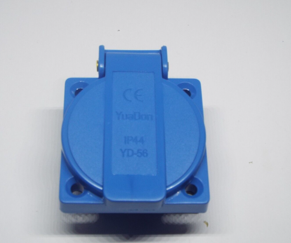 Caravan Camper Motorhome Blue 240v socket with sprung lid | eBay UK