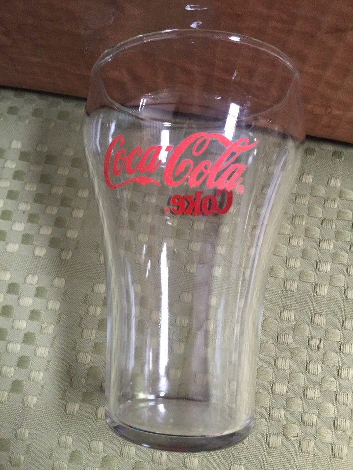 Vtg Coca-Cola 8 pc Set Glass COKE Glasses Ice Bucket Tongs 6 Glasses | eBay
