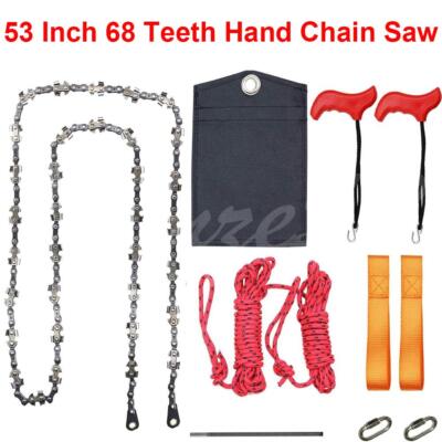 Rope Limb Saw 53 Inch High Reach Limb Hand Chain Saw 68 Teeth Cutter | eBay
