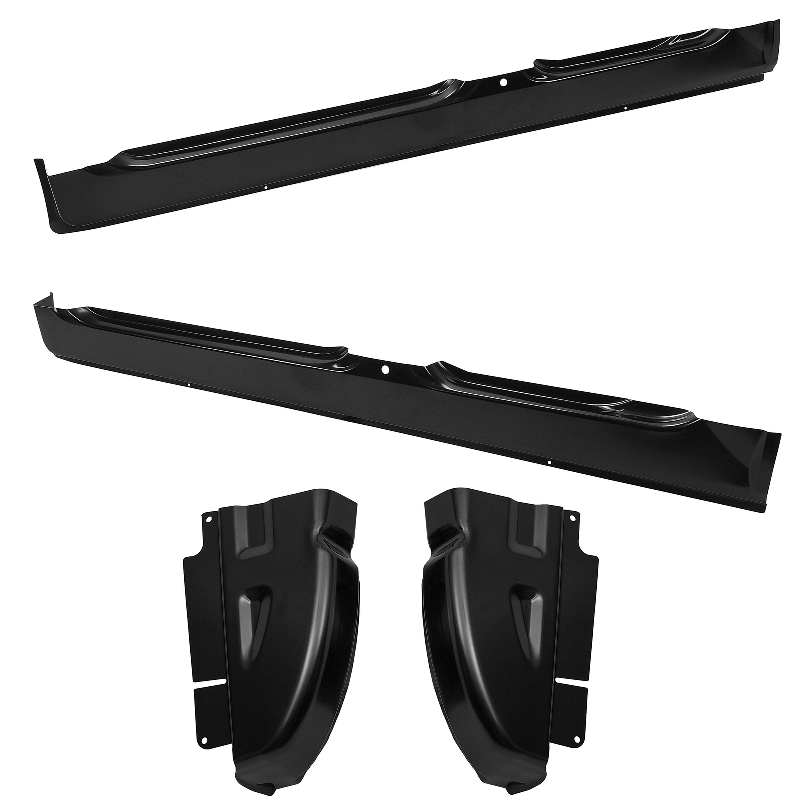 Quad Cab Rocker Panels & Cab Corners 4PCS For Dodge Ram 1500 2500 3500 ...