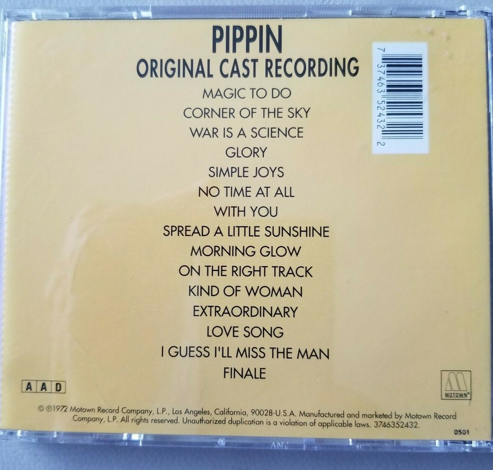 Pippin [1972 Original Broadway Cast] by Original Broadway Cast/Ben ...