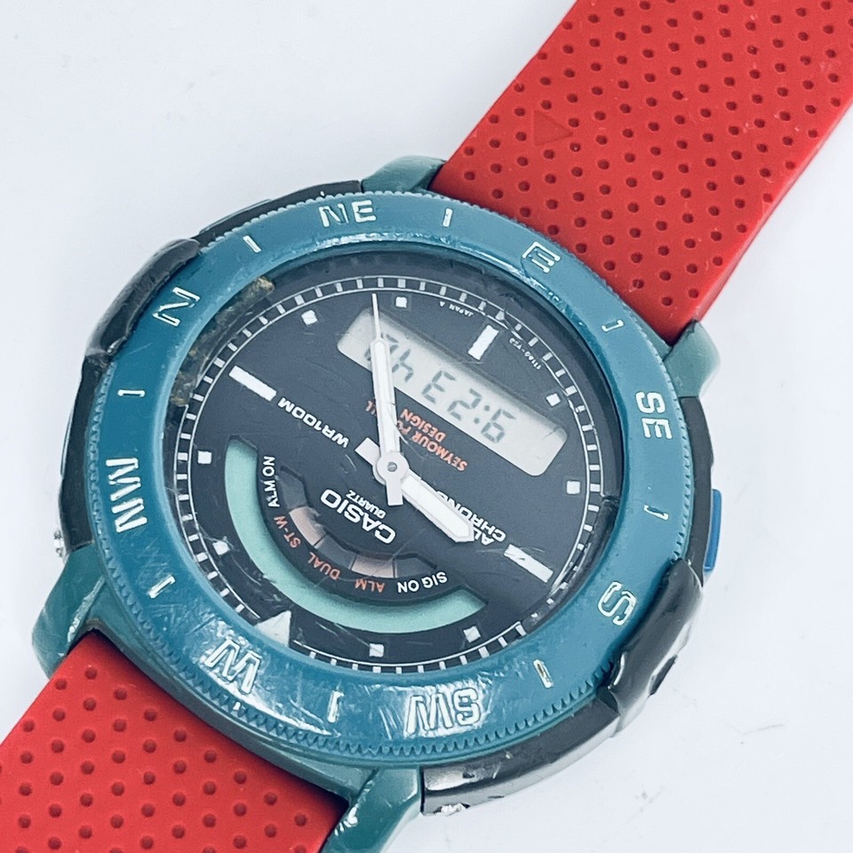 CASIO Overland Seymour Powell Design AW-900 Retro Vintage Digital Watch ...