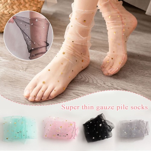 Sexy Lace Mesh Fishnet Socks Transparent Ankle Net Yarn Thin Socks ...