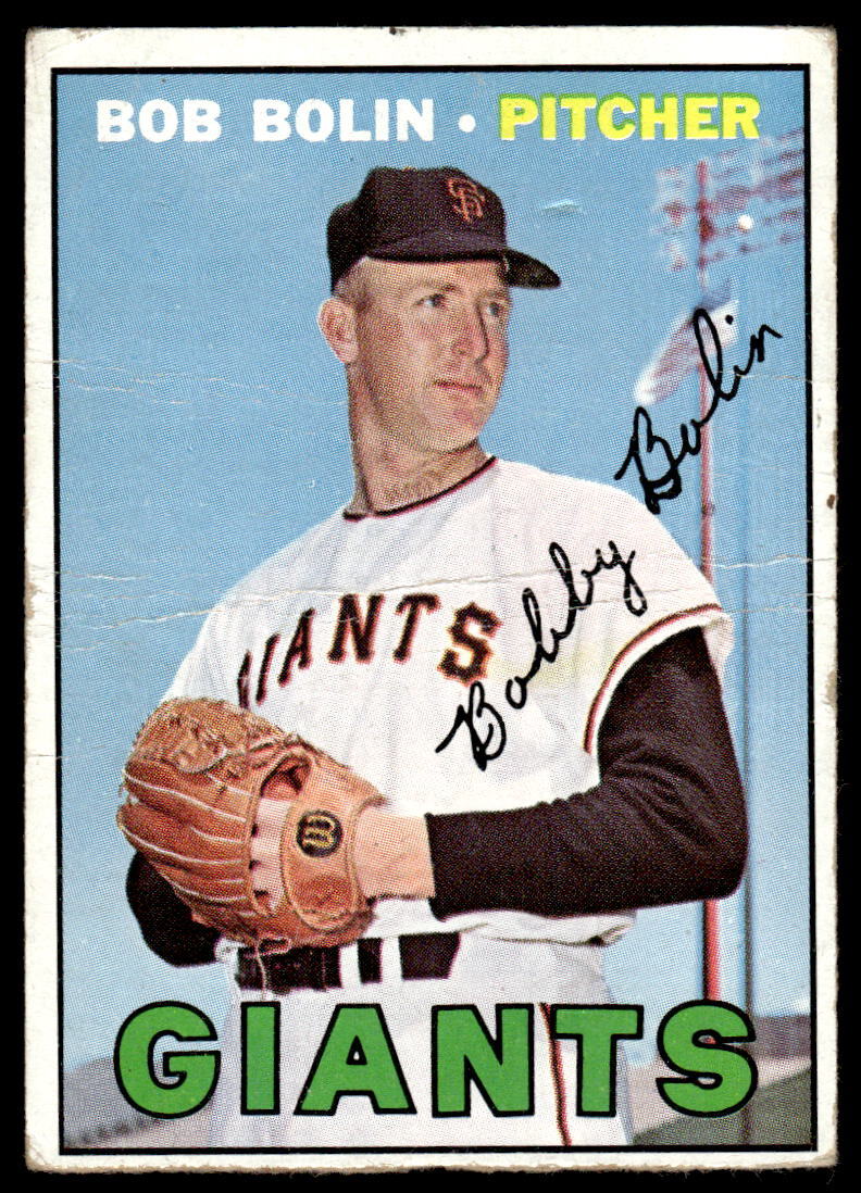 1967 Topps Bobby Bolin #252 San Francisco Giants Baseball Card | eBay