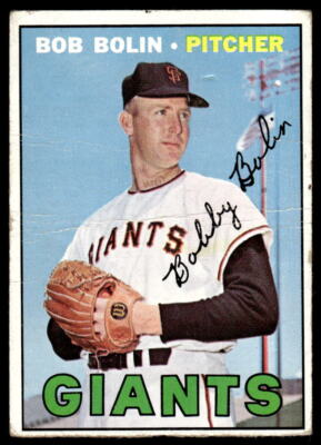 1967 Topps Bobby Bolin #252 San Francisco Giants Baseball Card | eBay