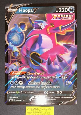 POKEMON HOOPA V SWSH176 PROMO JUMBO CARD ENGLISH NEAR MINT! | eBay