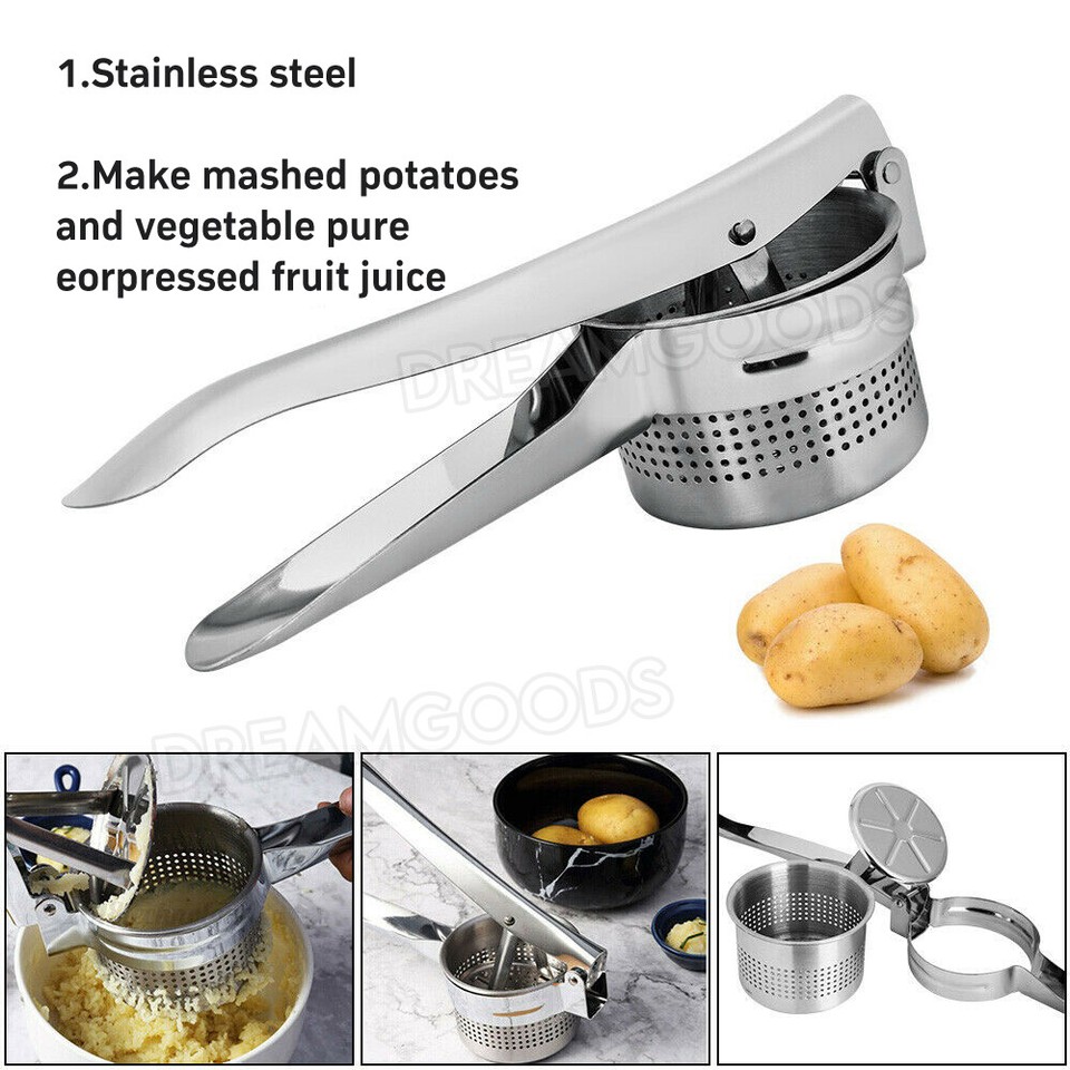 Stainless Steel POTATO RICER MASHER Fruit Vegetable Press Potatoe ...