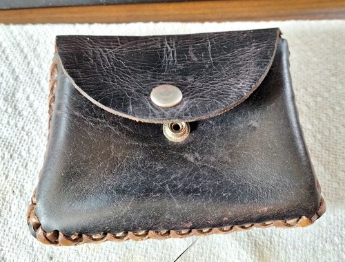 Nice Mexican Leather Muzzleloader Pouch 5" x 4" Good For Balls Caps And ...