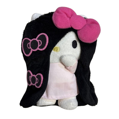 Hello Kitty x Sadako Plush Toy Sanrio Ring Movie Collaboration 18cm ...