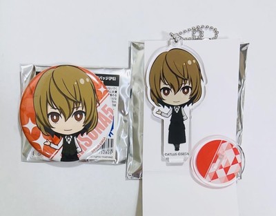 Persona Sega Collab Cafe 25th Anniversary Goro Akechi Can Badge Acryl ...