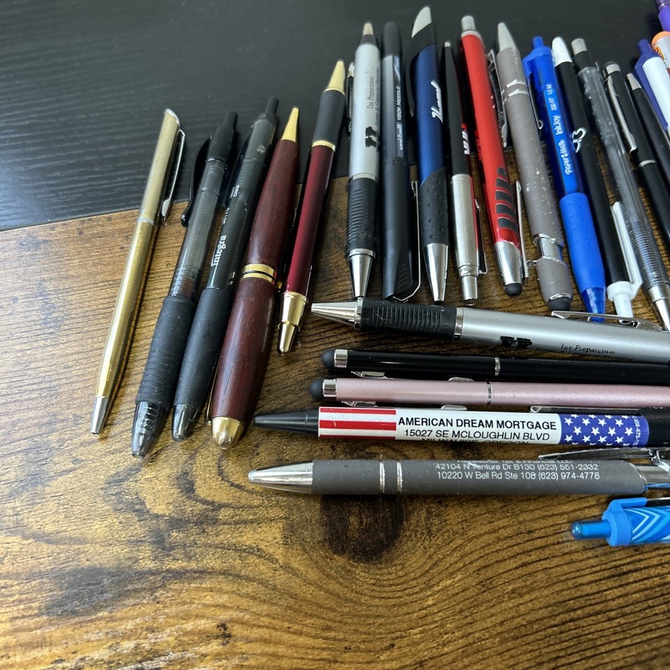 Lot Of 37 Ink Pens Miscellaneous Companies And Brands | eBay