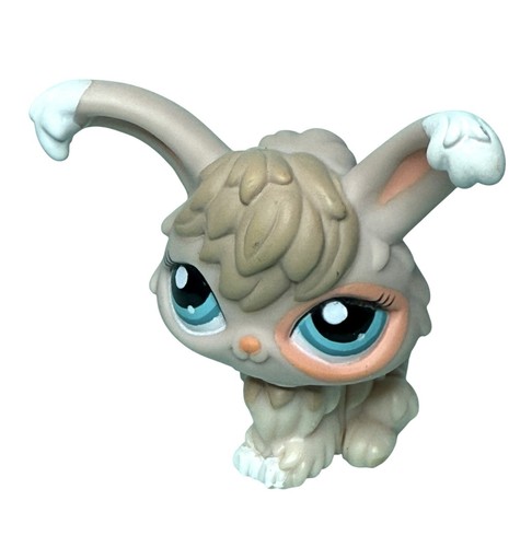 LPS Littlest Pet Shop #1471 Angora Bunny Rabbit Beige Peach Eye Patch ...