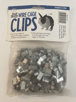 Wire Cage Clips 1 Pound Bag for Rabbit Hutches ACC1 MADE IN USA | eBay