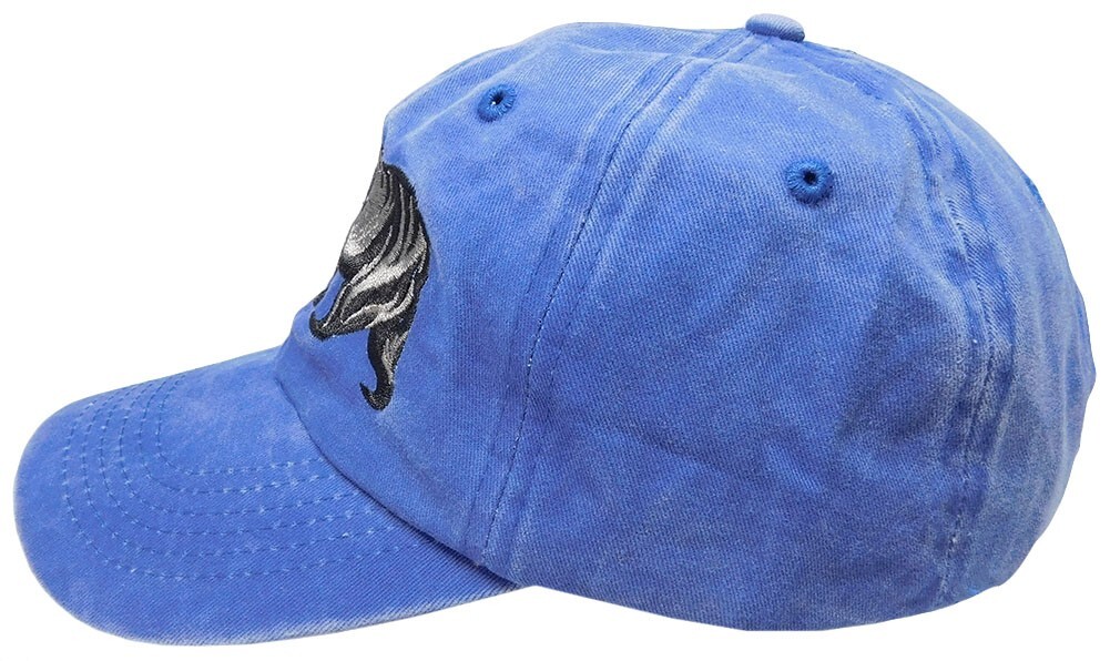 California Republic Bear Denim Blue Washed distressed style Ball Cap ...