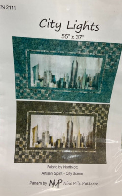 NINE MILE PATTERNS #2111 - CITY LIGHTS QUILT PATTERN, 55"x37" | eBay