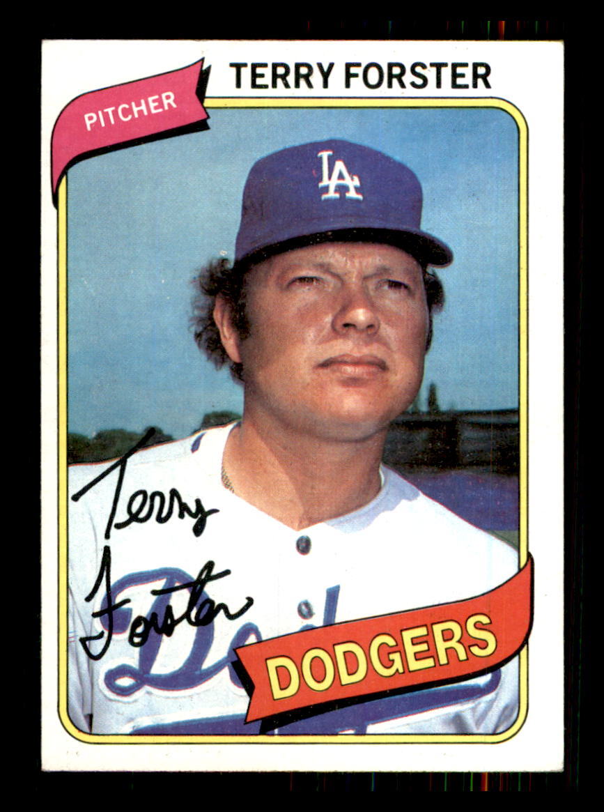 1980 Baseball Topps Terry Forster Los Angeles Dodgers #605 2 | eBay