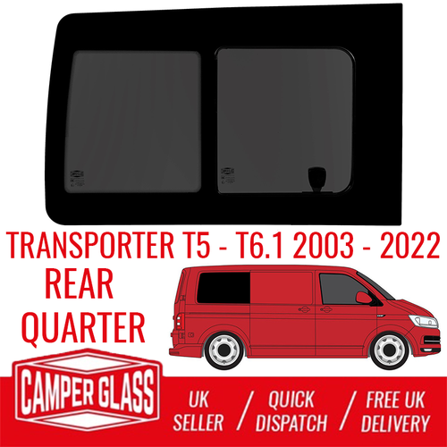 T5 T6 Transporter Driver Side SWB Rear Quarter SLIDING Window Privacy ...