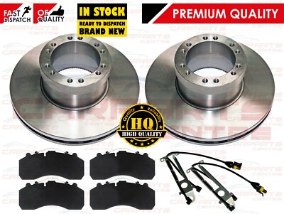 FOR DAF LF 45 LF45 7.5 TON 01-05 FRONT BRAKE DISCS PADS KIT WITH ...
