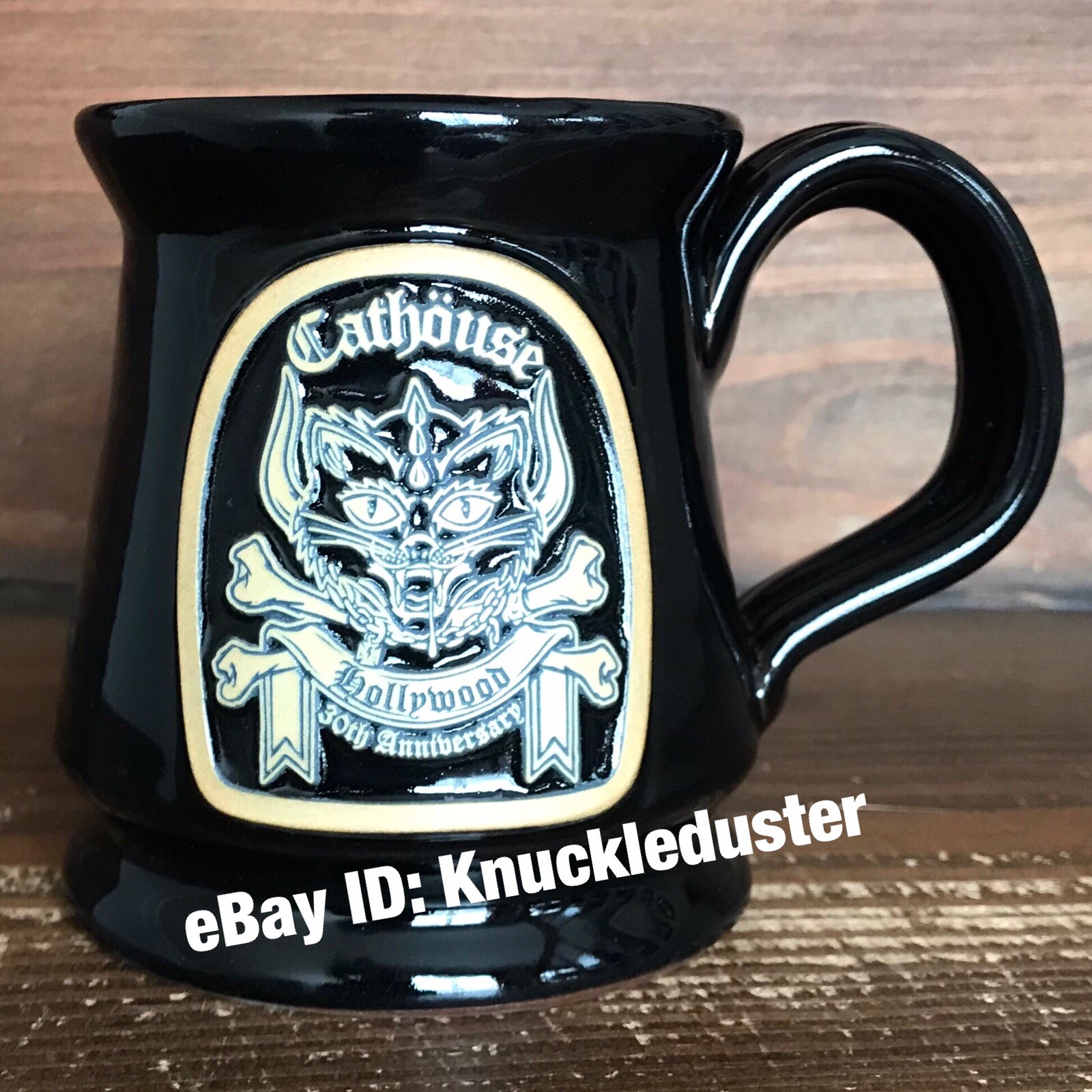 Cathouse Hollywood 2016 Coffee Mug Deneen Riki Rachtman Motorhead Cat ...