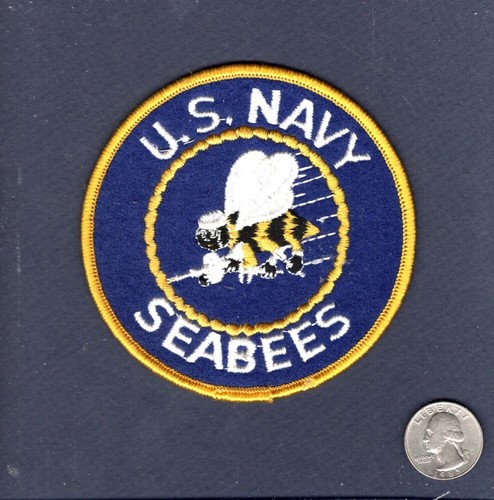 Original 1970's SEABEES Construction Battalion US Navy 4" Unit Squadron Patch | eBay