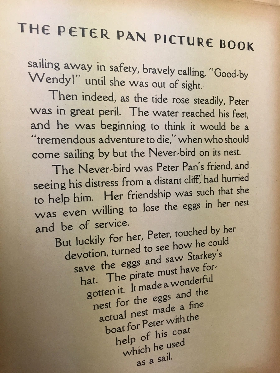 Peter Pan Book Page