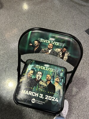 RARE LIMITED RELEASE AEW Revolution Ringside Chair 2024 3/3/2024 ...