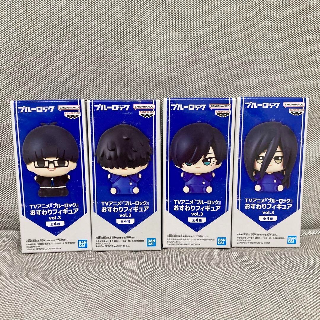Blue Lock Rin Ikki Jube Jinpachi Osuwari Figure Set vol.3 Namco Limited ...