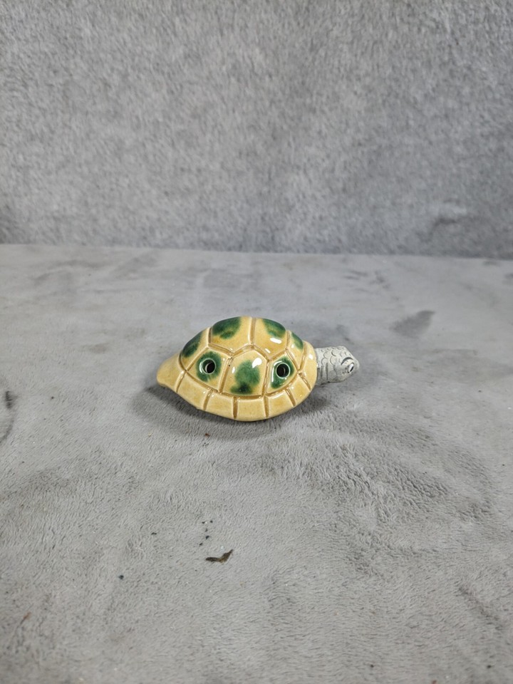 Vintage Handmade Folk Art Ceramic Clay Turtle Whistle Primitive Pottery ...