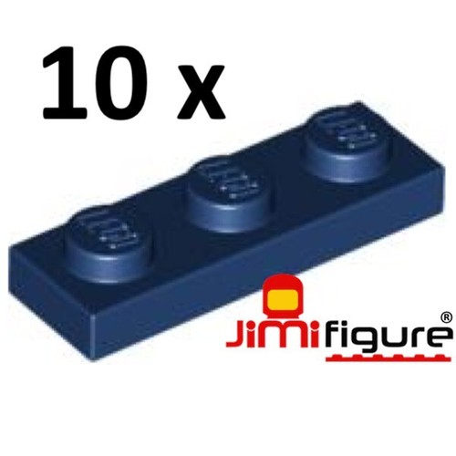 NEW 10 x LEGO Plate 1x3 Dark Blue 3623 Genuine Bulk Lot Earth 3x1 | eBay