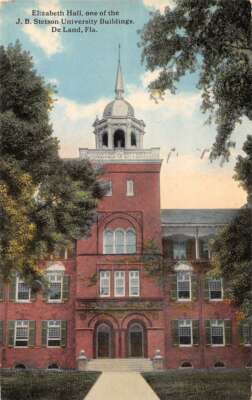 DeLand Florida Stetson University Elizabeth Hall Vintage Postcard ...