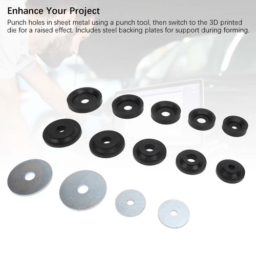 Sheet Metal Dimple Die Set Carbon Steel Flared Hole Dimple Dies Backing ...