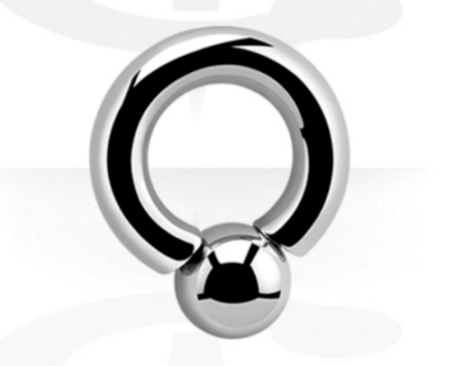 CUSTOM HEAVY GAUGE CBR PRINCE ALBERT RING 5MM X 16MM & 16MM SCREW IN ...