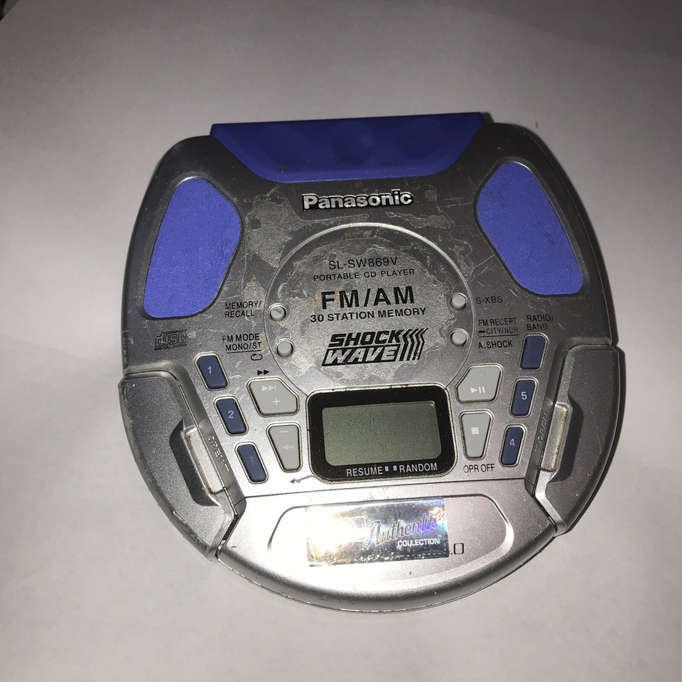 Panasonic ShockWave Portable CD Player FM/AM SL - SW869V | eBay