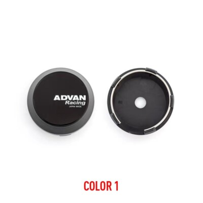 4pcs 60mm Advan Racing Black Silver Alloy Wheel Center Caps Hub Caps ...
