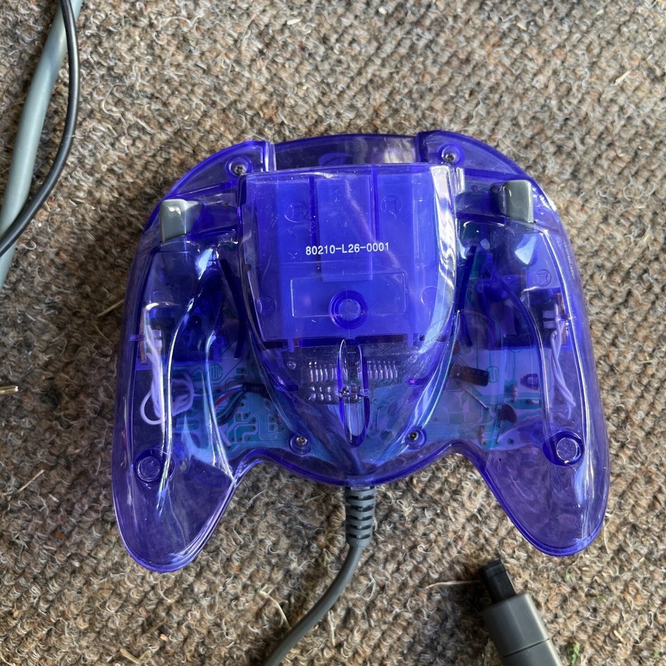 Dream Master Controller Nyko Clear Purple for Sega Dreamcast Console ...
