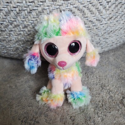 Ty Beanie Boos 6" RAINBOW Poodle Dog Plush Stuffed Animal Toy | eBay
