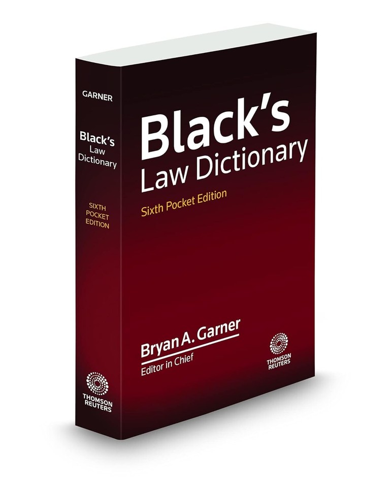 Black's Law Dictionary Pocket Edition 6th Edition Law Reference 914 ...