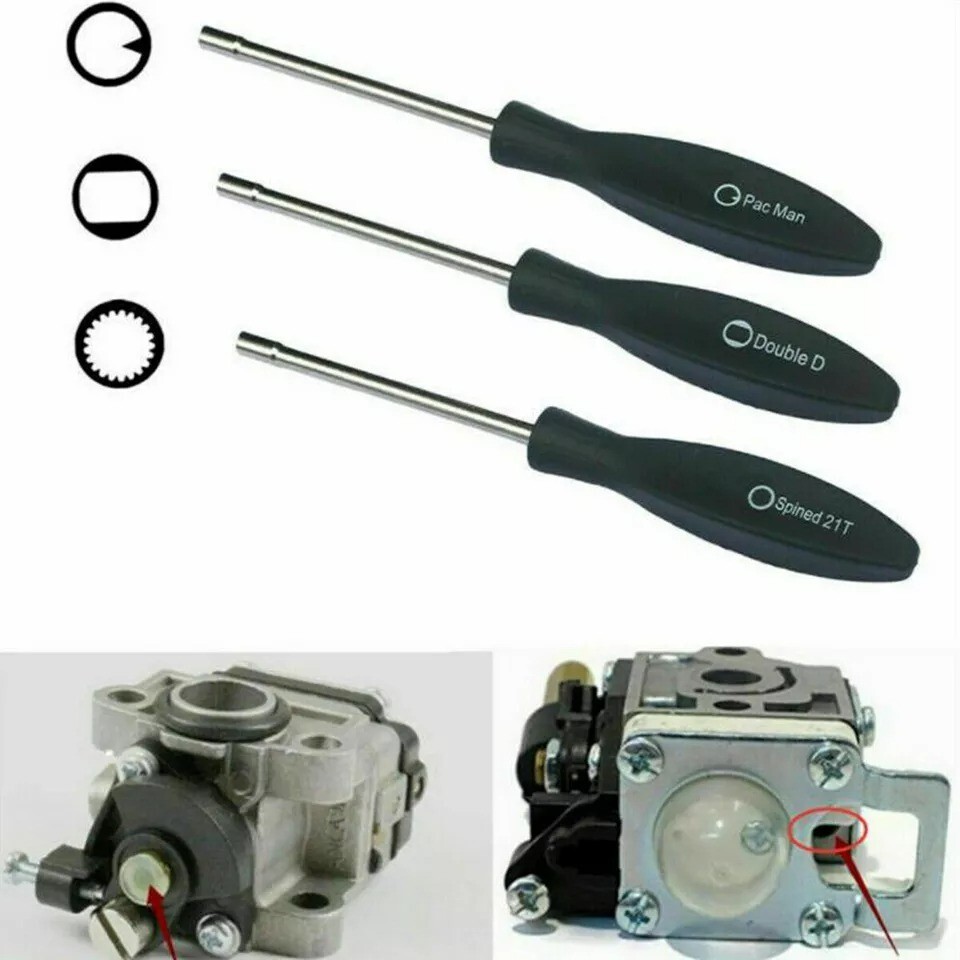 3 Screwdriver Carburetor Adjustment Chainsaw Tool for Poulan Husqvarna ...