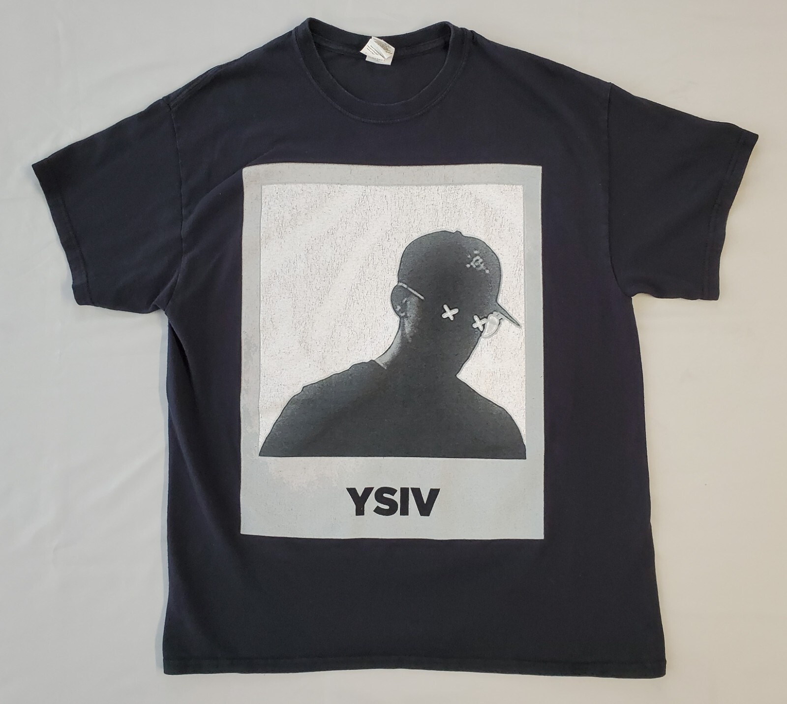 YSIV Logic Rapper Large Black T-Shirt Gildan Cotton H… - Gem