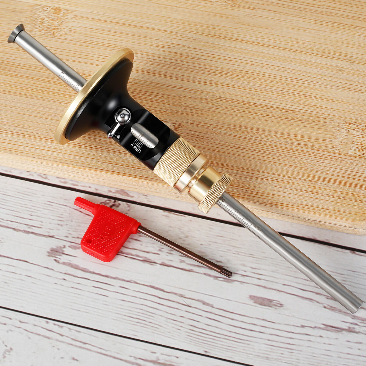 Wood Scribe Tool 2 In 1 Wheel Marking Gauge with Scale Heavy-Duty agn ...