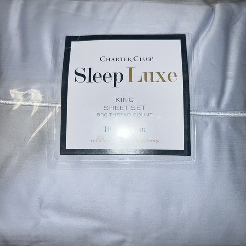 Charter Club Sleep Luxe 800 Thread Count 100% Cotton 4-Pc. Sheet Set ...