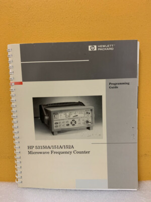 HP 53150A/151A/152A Microwave Frequency Counter Programming Guide | eBay