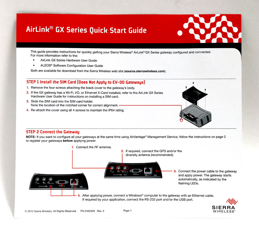 Sierra Wireless AirLink GX440 - Wireless Cellular Modem (MFG PN:1101688 ...
